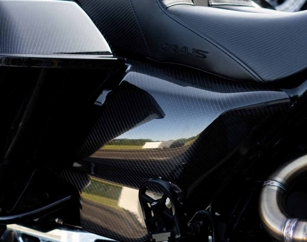 Motorcycle Carbon Fiber OEM Side Covers - DTF Performance